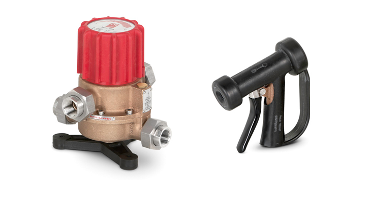 Steam-water mixing valves